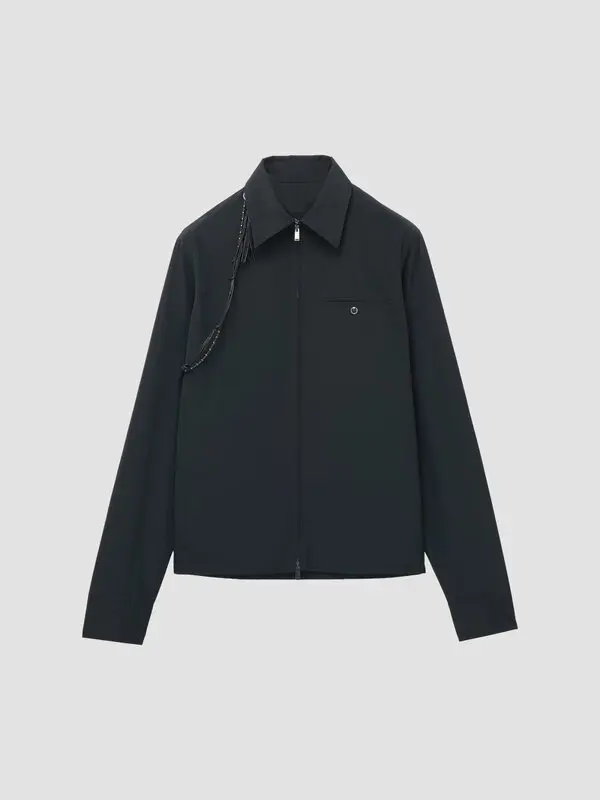 Alexander McQueen Braided Cotton-blend Zip-up Jacket