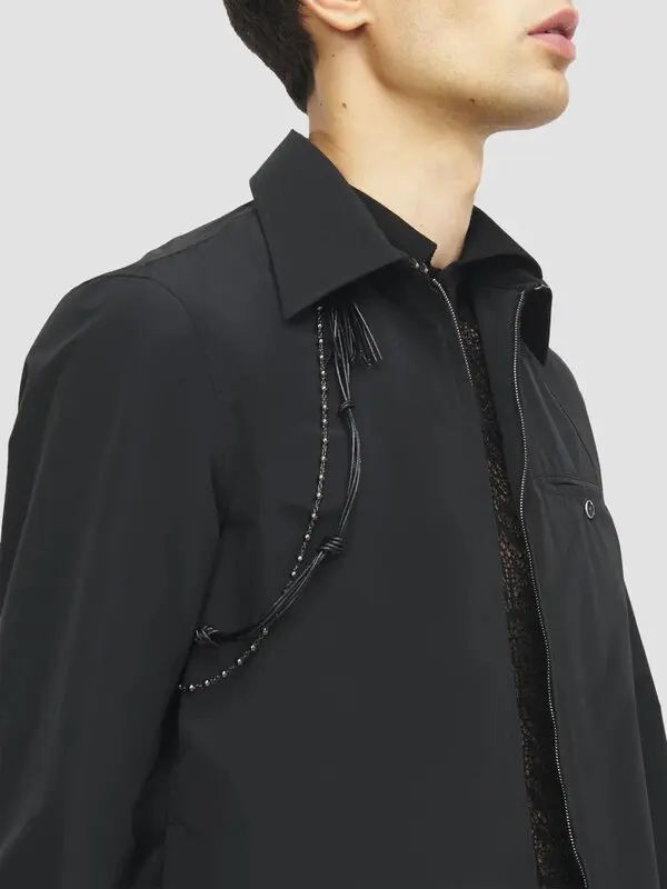 Alexander McQueen Braided Cotton-blend Zip-up Jacket