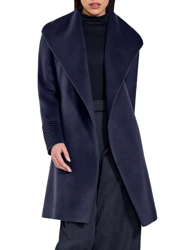 Sentaler Alpaca-blend Shawl Collar Coat