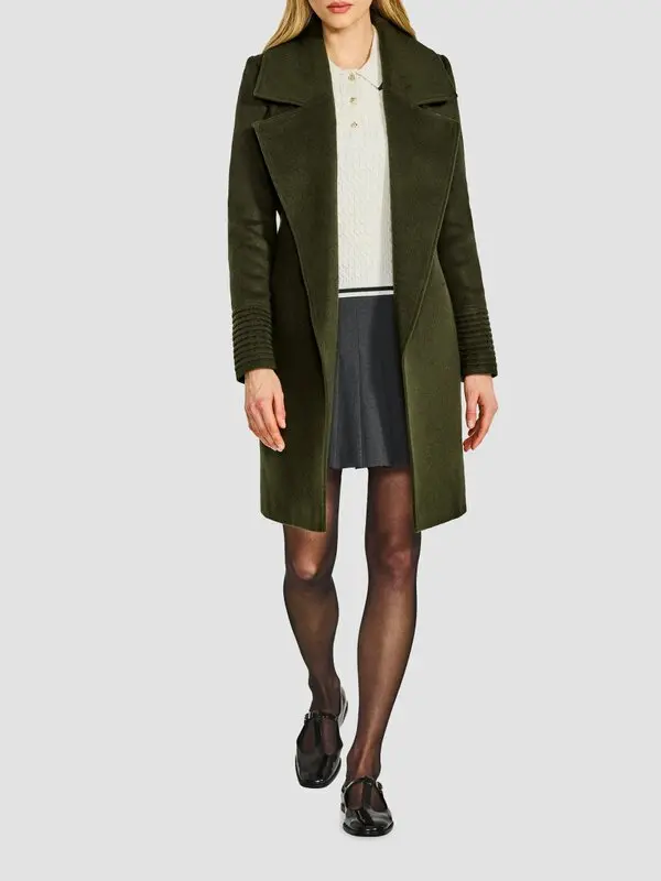 Sentaler Baby Alpaca & Wool Notch-collar Wrap Coat