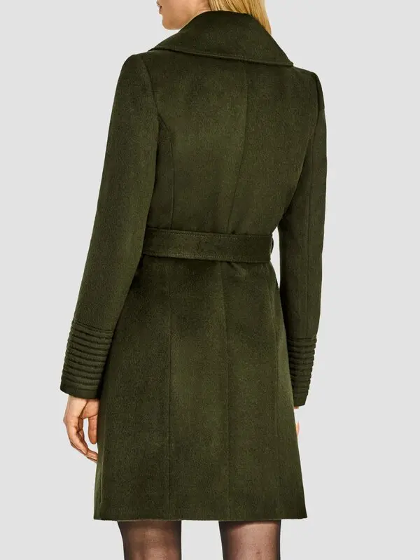 Sentaler Baby Alpaca & Wool Notch-collar Wrap Coat