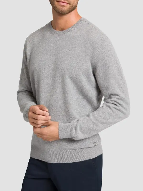 Stefano Ricci Cashmere Knit Crewneck Sweater - Grey