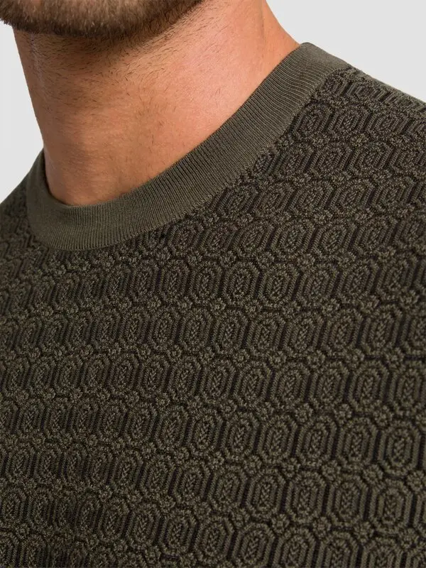 Stefano Ricci Wool And Silk Blend Knit Crewneck Sweater