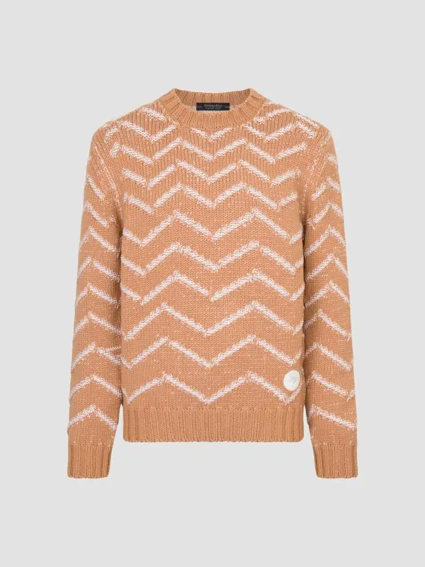 Stefano Ricci Wool Knit Crewneck Sweater