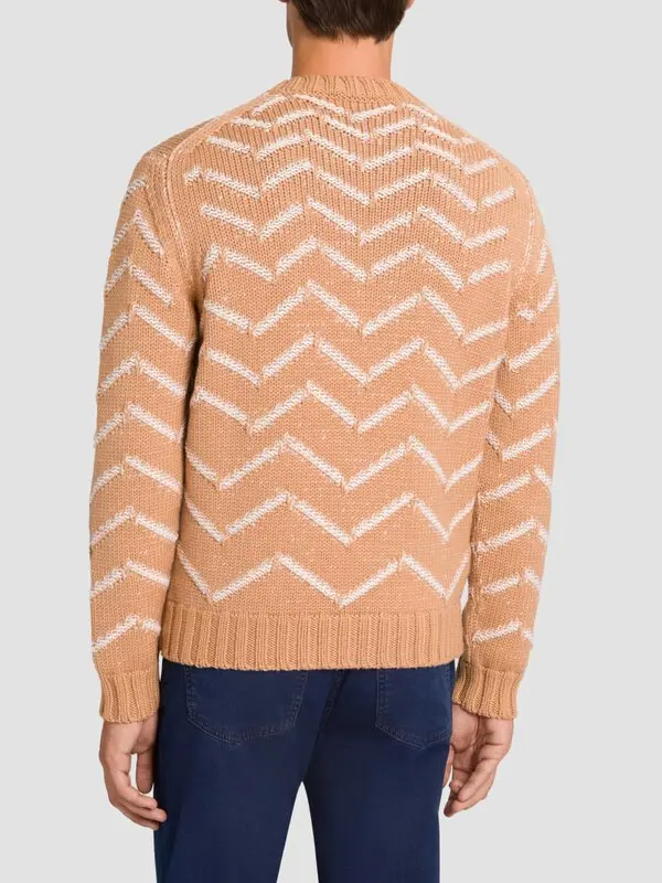Stefano Ricci Wool Knit Crewneck Sweater