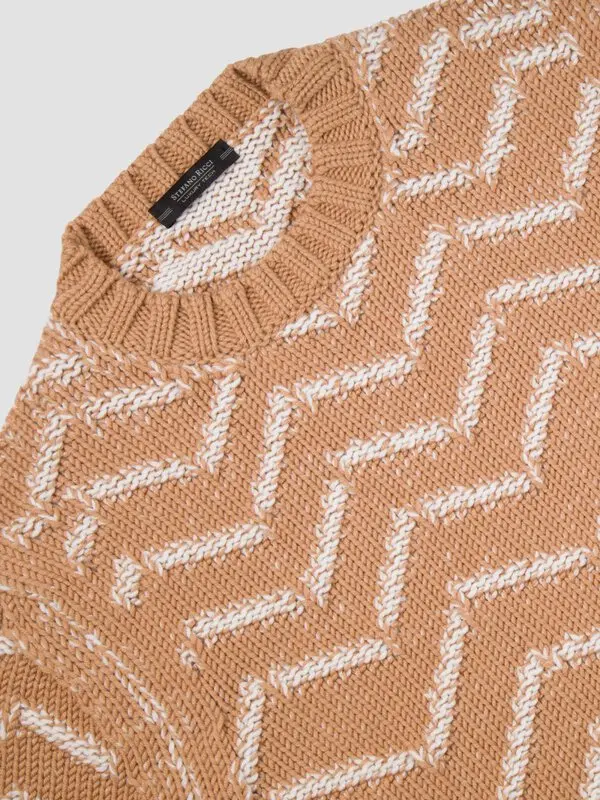 Stefano Ricci Wool Knit Crewneck Sweater