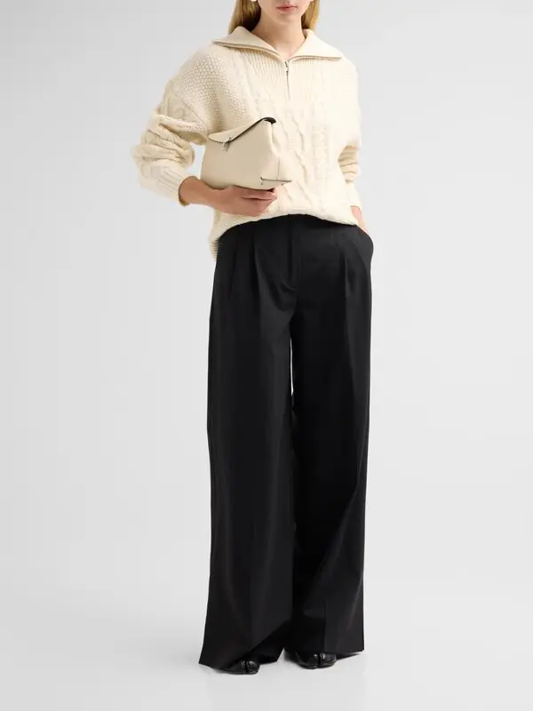 THE GARMENT Como Cable-knit Wool-cashmere Sweater