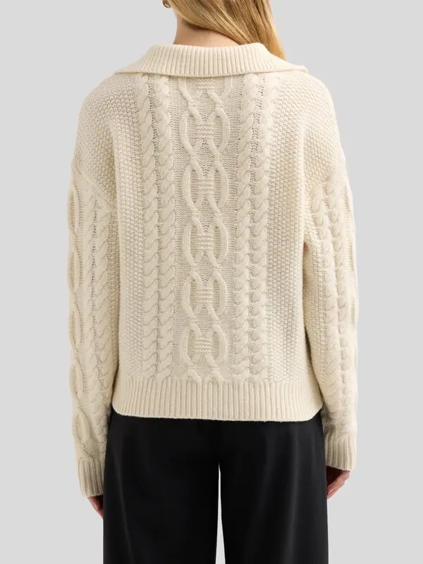 THE GARMENT Como Cable-knit Wool-cashmere Sweater
