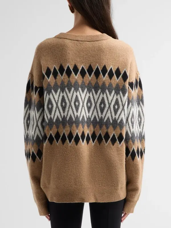 THE GARMENT Faroe Island Argyle Wool-cashmere Sweater