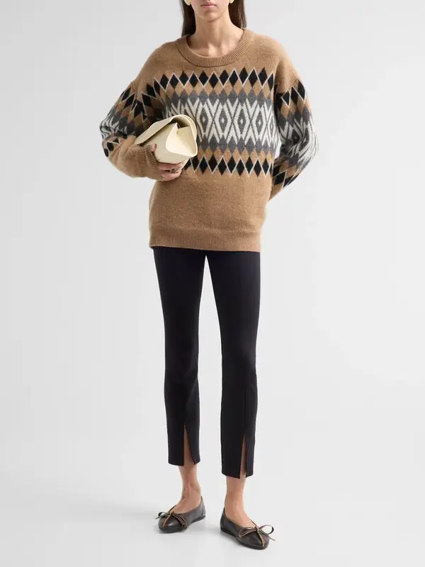 THE GARMENT Faroe Island Argyle Wool-cashmere Sweater