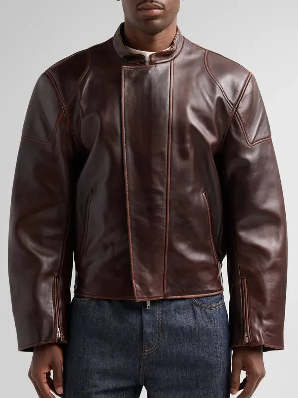 Helmut Lang Leather Moto Jacket