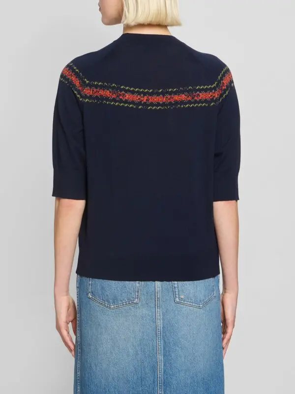 Dries Van Noten Tuano Merino Wool Sweater - Navy