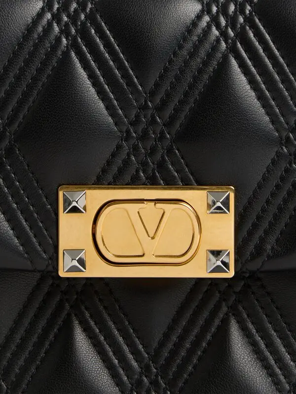 Valentino Garavani Quiltie 67 Medium Shoulder Bag In Quilted Nappa Leather