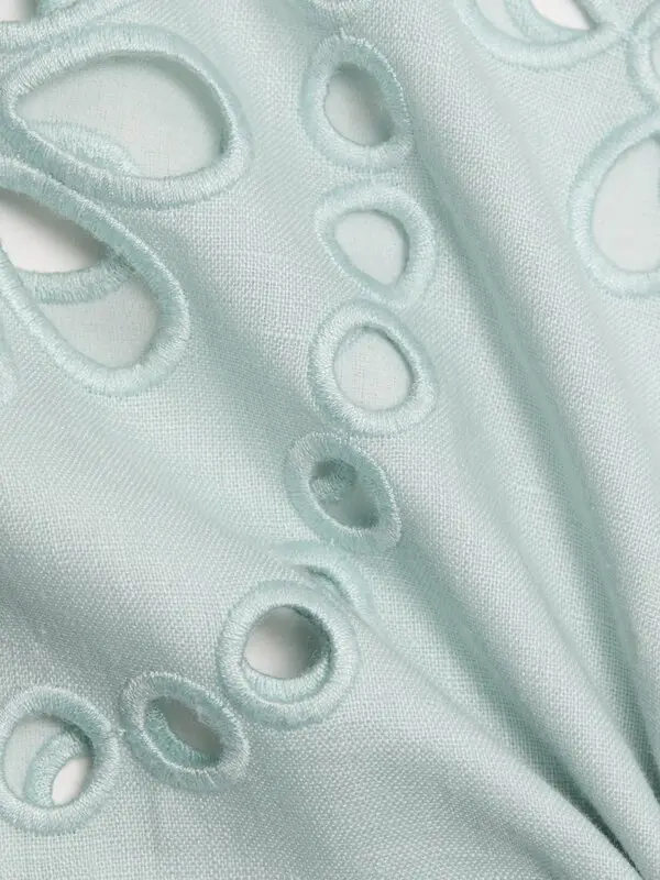 Zimmermann Awaken Embroidered Linen Blouse