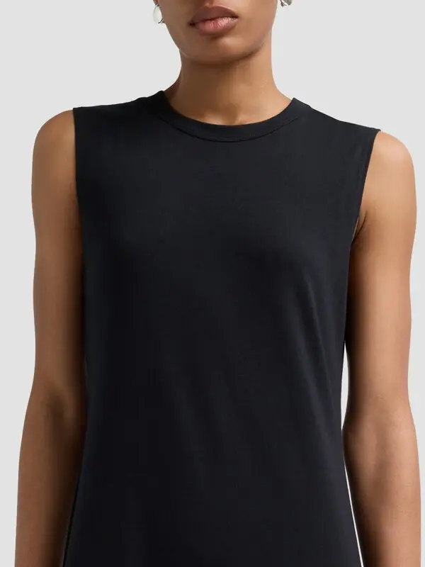 LESET Margo Sleeveless Cotton Maxi Dress