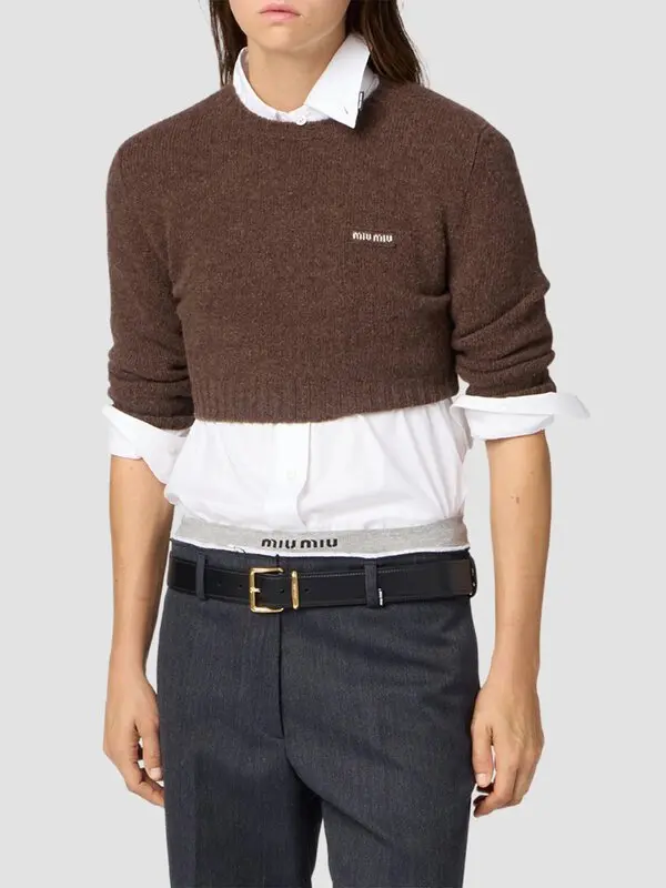 Miu Miu Wool And Cashmere Sweater