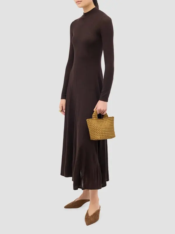NAGHEDI St. Barths Petit Satin Top Handle Bag - Luce