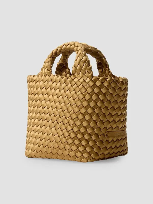 NAGHEDI St. Barths Petit Satin Top Handle Bag - Luce