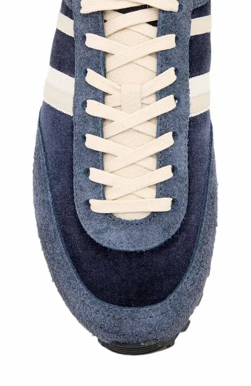 ALLSAINTS Robin Leather Sneaker - Navy Blue