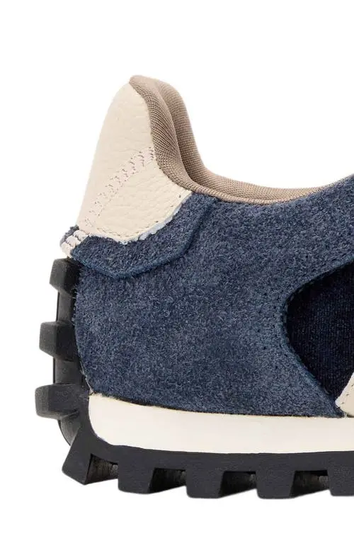 ALLSAINTS Robin Leather Sneaker - Navy Blue