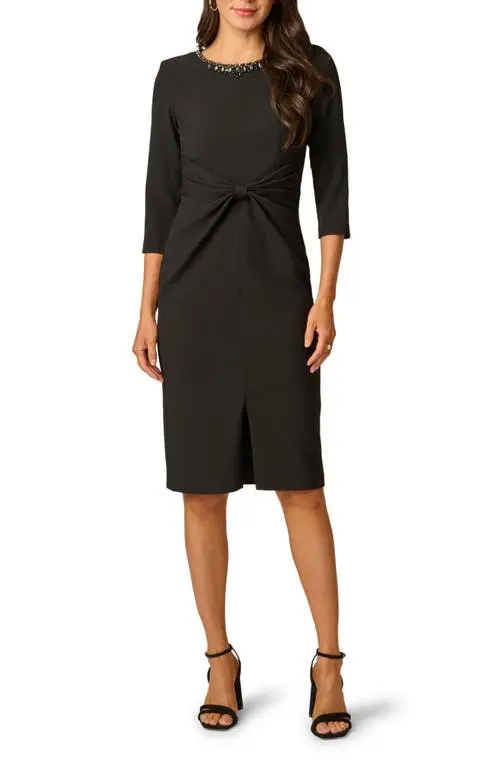 Adrianna Papell Bead Detail Sheath Dress