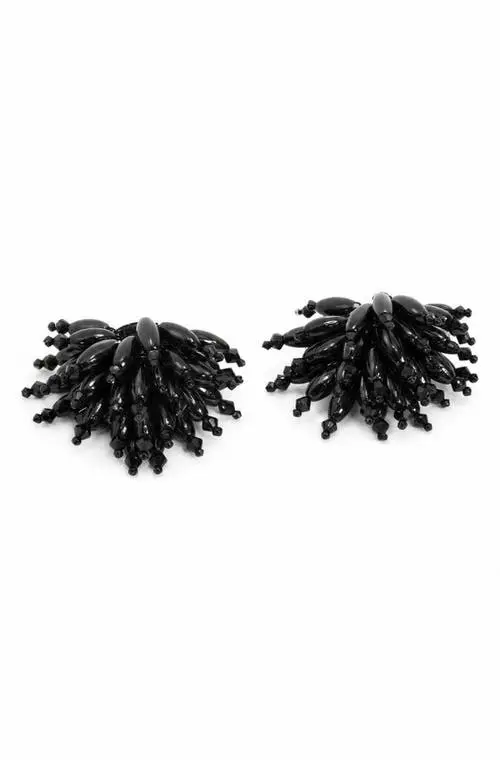 Fallon Burst Earrings - Jet