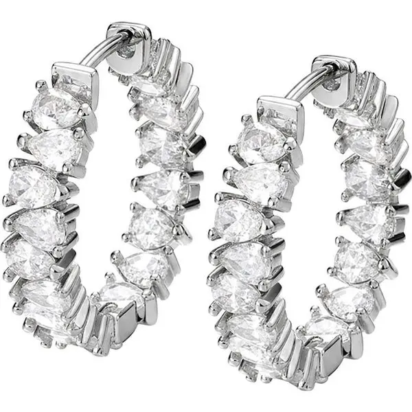 Fallon Jagged Edge Hoop Earrings