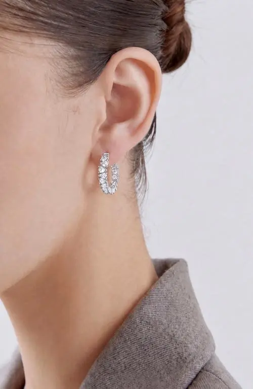 Fallon Jagged Edge Hoop Earrings