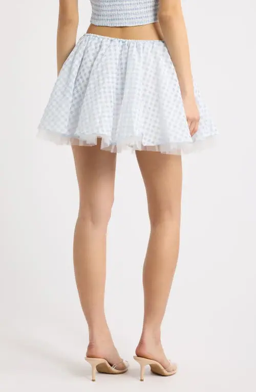 HELLO MOLLY Candlelit Lovers Gingham Miniskirt