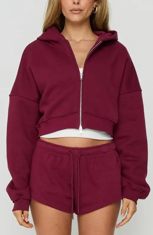Princess Polly Zellah Crop Hoodie