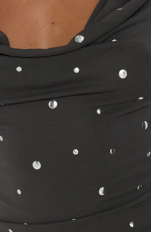 Princess Polly Quiet Confidence Studded Cowl Neck Top