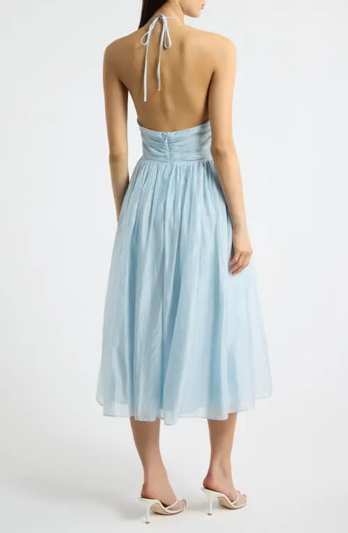 HELLO MOLLY Seabreeze Dreamer Halter Midi Dress