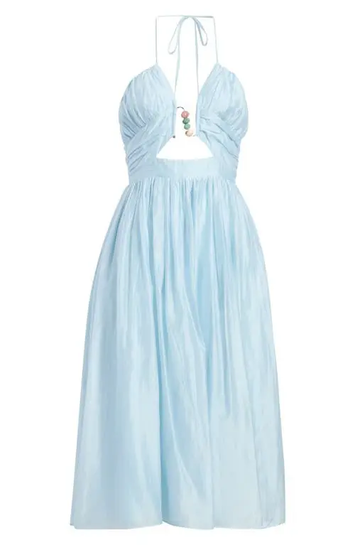 HELLO MOLLY Seabreeze Dreamer Halter Midi Dress