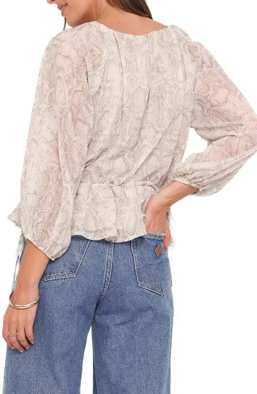 PETAL & PUP Ethelinda Drawcord Waist Top