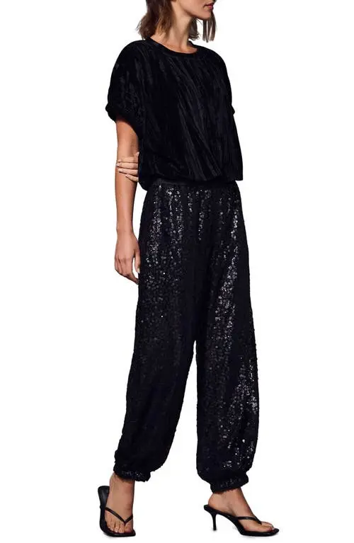 Sanctuary Float On Sequin Balloon Leg Pants