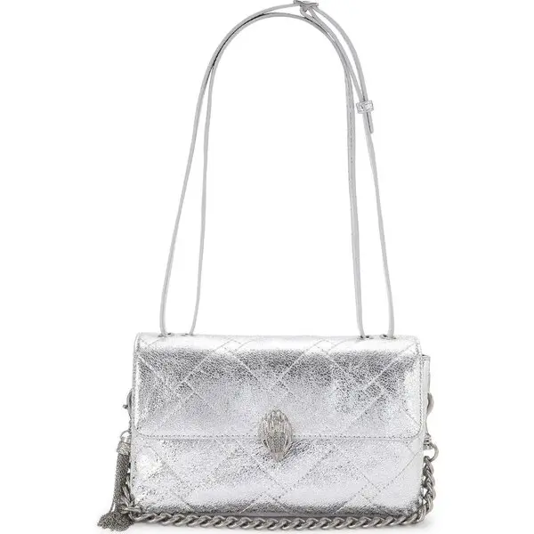 Kurt Geiger Celia Quilted Metalic Leather Shoulder Bag
