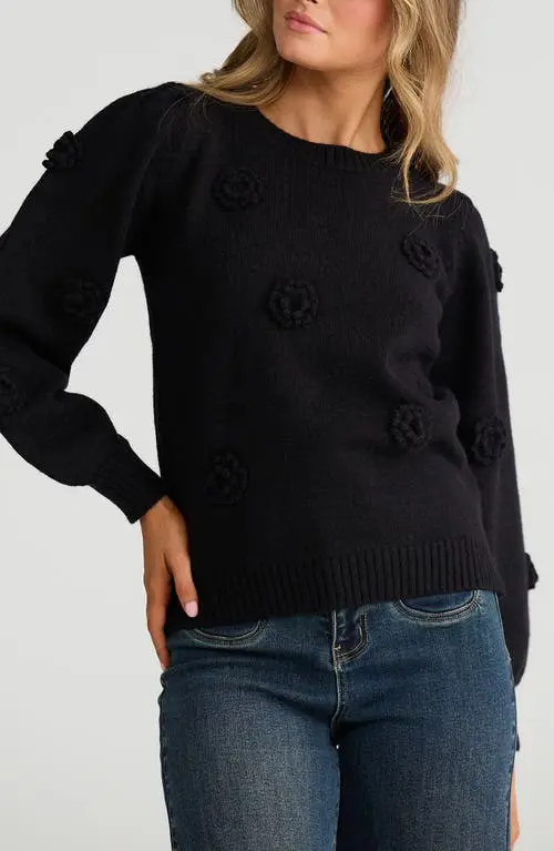 TALISMAN THE LABEL Petals Floral Crewneck Sweater