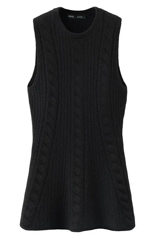 Mango Cable Stitch Sweater Vest