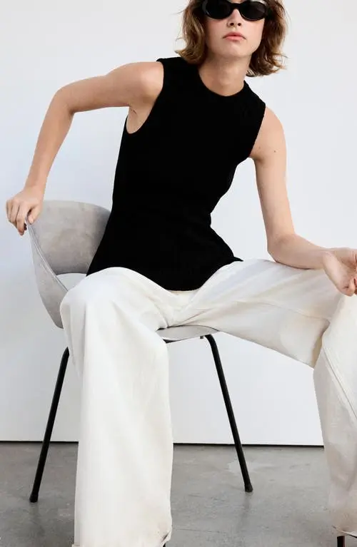 Mango Cable Stitch Sweater Vest
