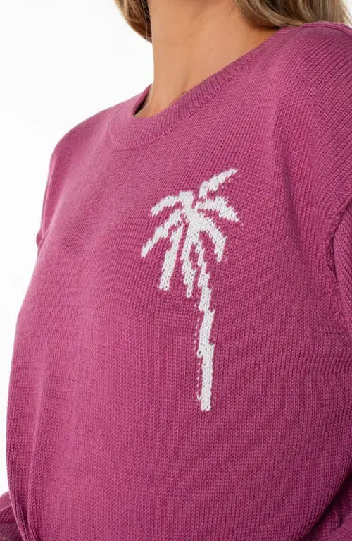 Roxy Swell Season Crewneck Sweater - Red Violet