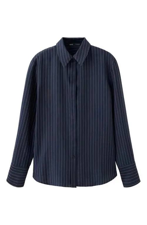 Mango Pinstripe Shirt