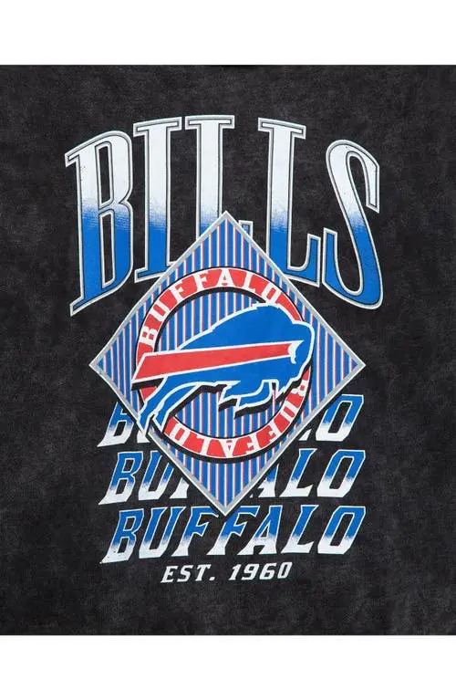 Junk Food Buffalo Bills Graphic Off The Shoulder Cropped Sweatshirt