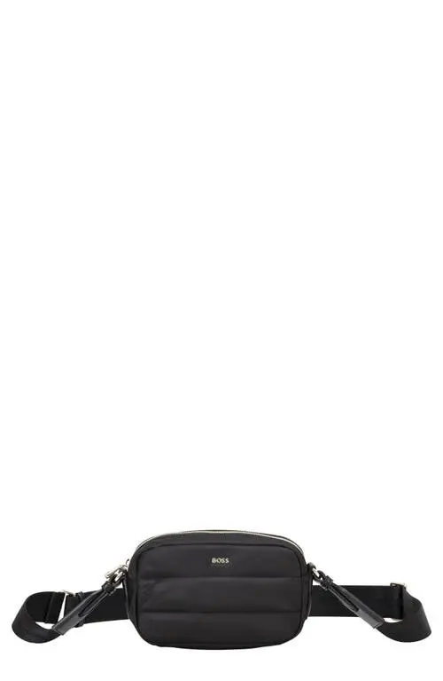 BOSS Sandy Recycled Polyester Crossbody Bag - Black