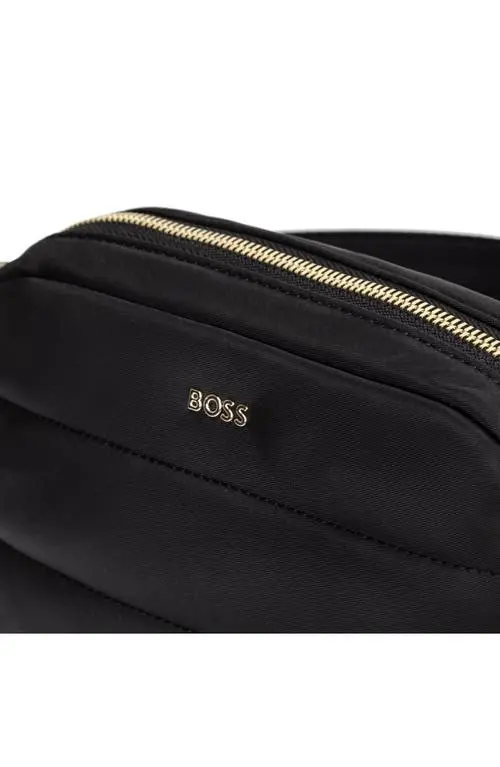 BOSS Sandy Recycled Polyester Crossbody Bag - Black