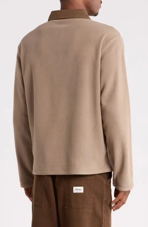 RHYTHM Ladder Stitch Pocket Long Sleeve Polo