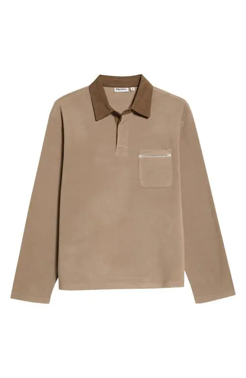 RHYTHM Ladder Stitch Pocket Long Sleeve Polo