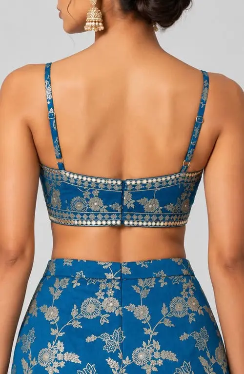 HOLICHIC Leya Brocade Crop Top