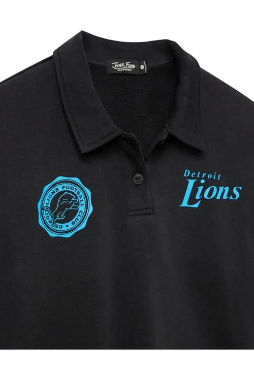 Junk Food Detroit Lions Graphic Polo Sweatshirt