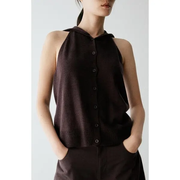 Mango Knitted Halter Top