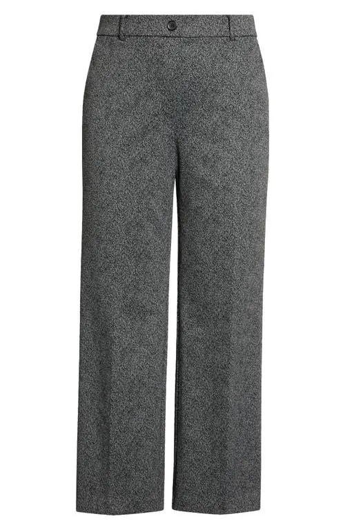 KASPER Faux Fly Wide Leg Trousers
